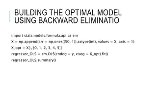 multiple linear regression | PPTX