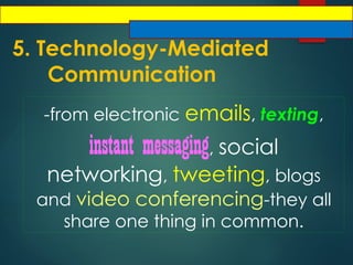 NatureElementsTypes-of-Communication ... | PPT