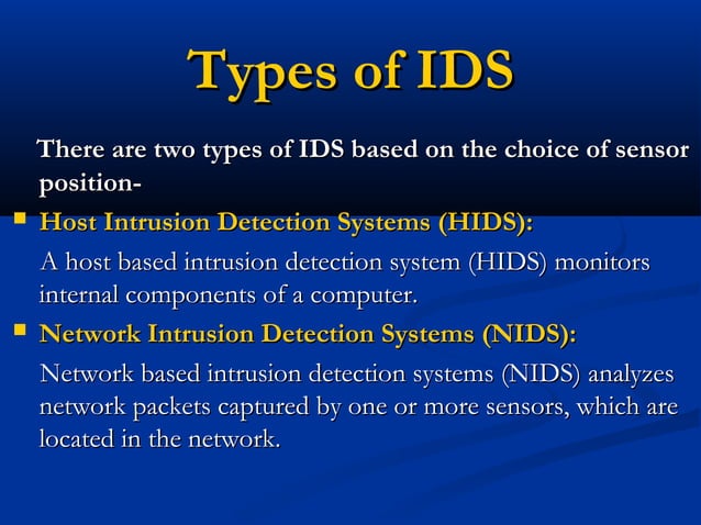 Network Intrusion Detection System Using Snort | PPT | Internet | Computing