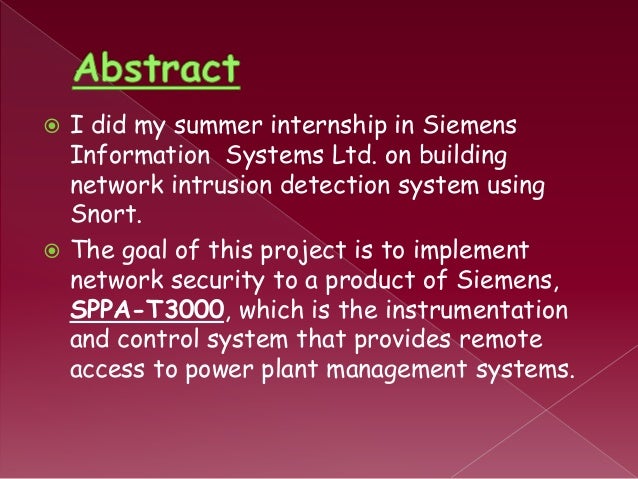 Industrial Training - Network Intrusion Detection System Using Snort Industrial Training - Network Intrusion Detection System Using Snort