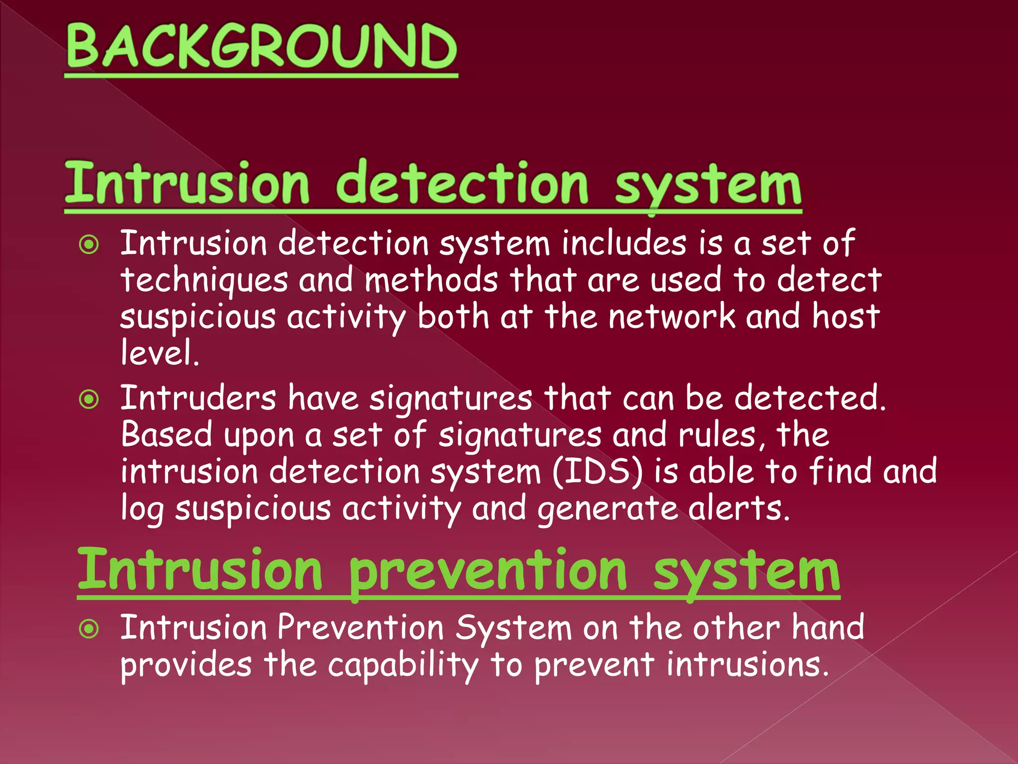 Network Intrusion Prevention by Configuring ACLs on the Routers, based on Snort IDS alerts | PPT ...