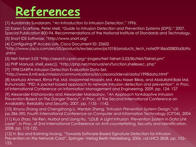 Network Intrusion Prevention by Configuring ACLs on the Routers, based on Snort IDS alerts | PPT