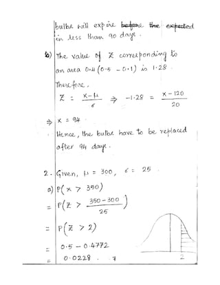 2 normal-distribution and sampling solutions | PDF
