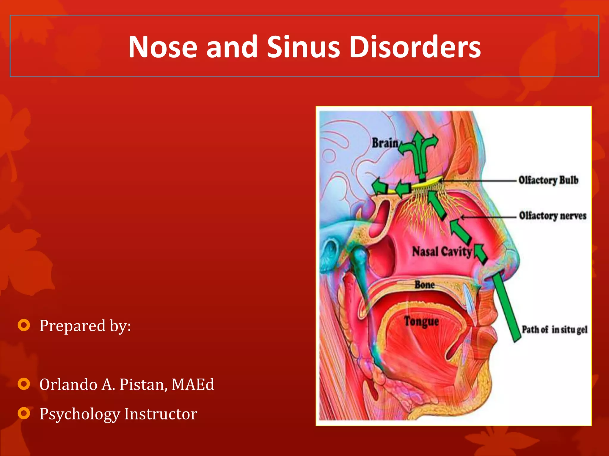 Nose and Sinus Disorders | PPTX