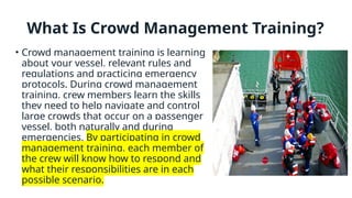 Objective of Crowd Management for seafarers.pptx