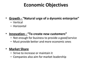 objectives of business | PPT