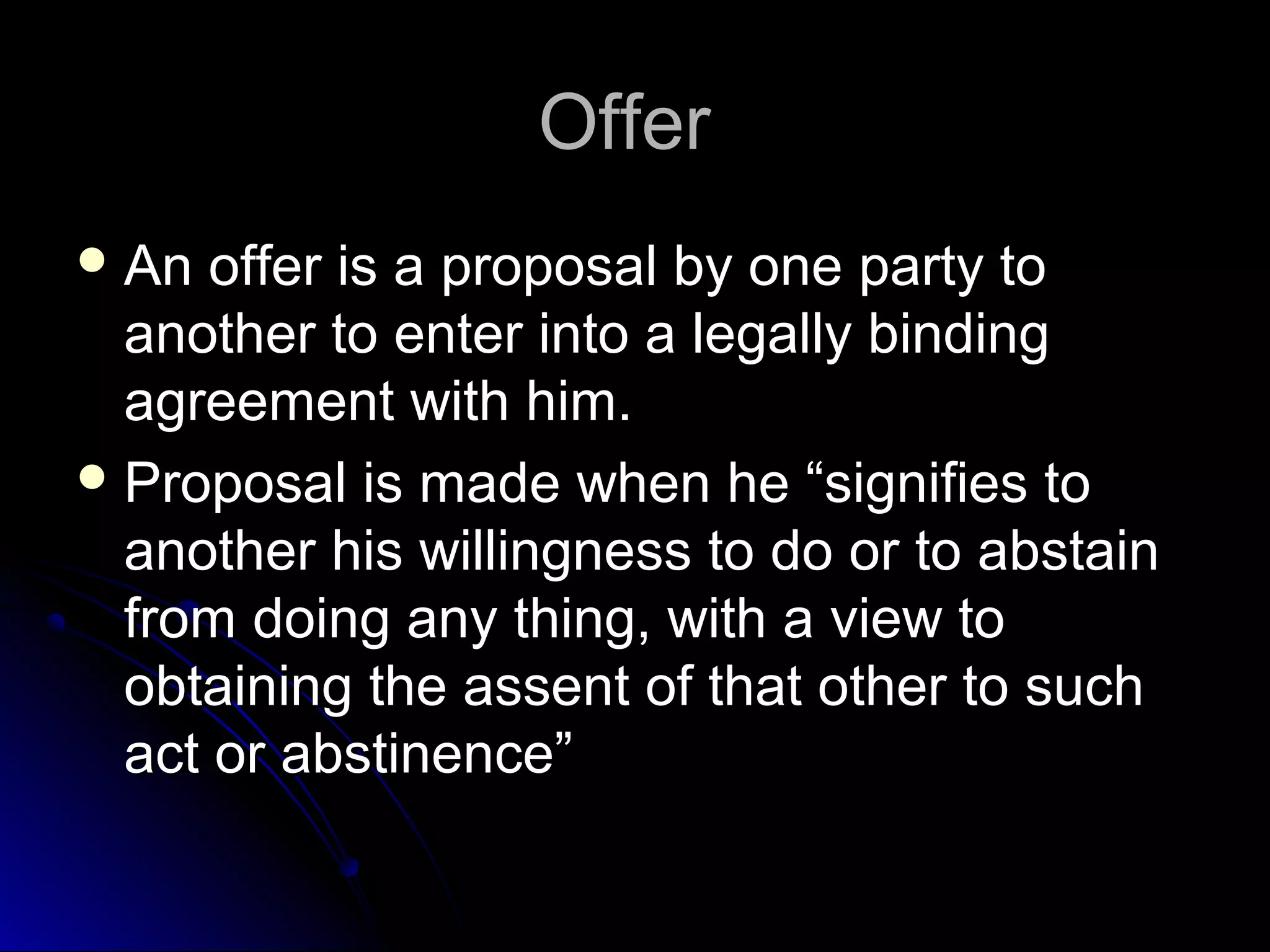 2.offer and acceptance | PPT