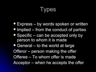 2.offer and acceptance | PPT