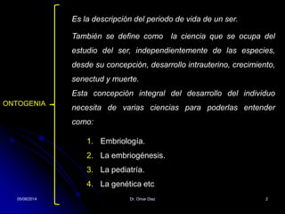 ontogenia | PPTX