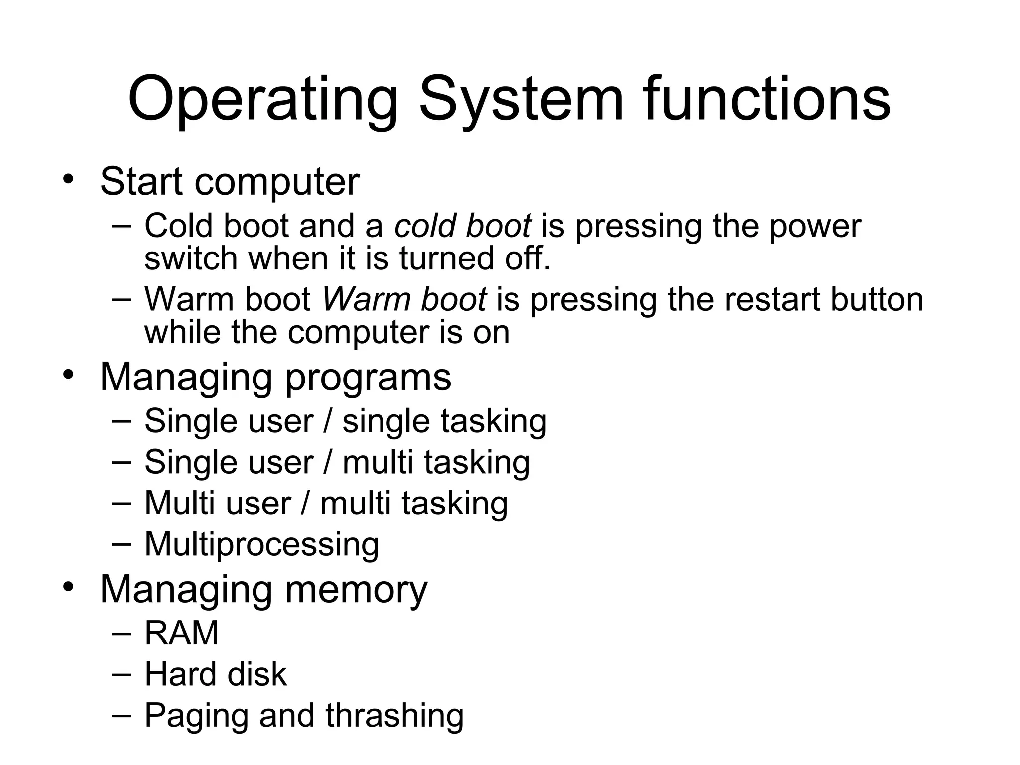 2 Operating Systems And Utility Softwares Ppt 5647