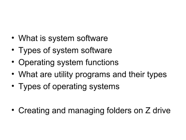 2 operating systems and utility softwares | PPT