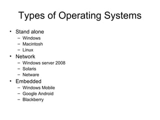2 operating systems and utility softwares | PPT