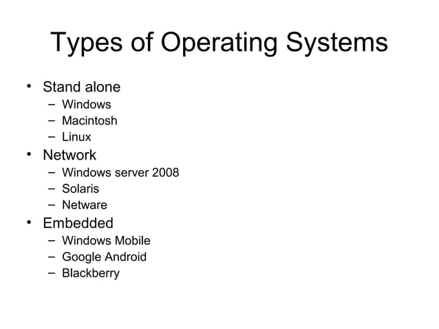 2 operating systems and utility softwares | PPT