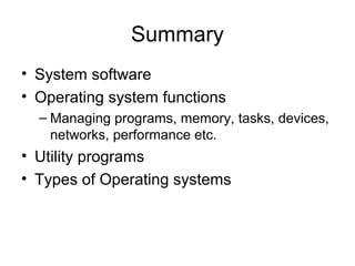 2 operating systems and utility softwares | PPT