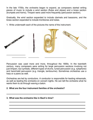 2 orchestra-reading-comprehension b | DOC
