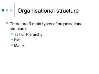 2 organisational structure of a businessa | PPT