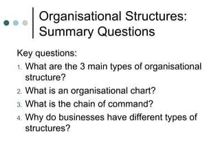 2 organisational structure of a businessa | PPT