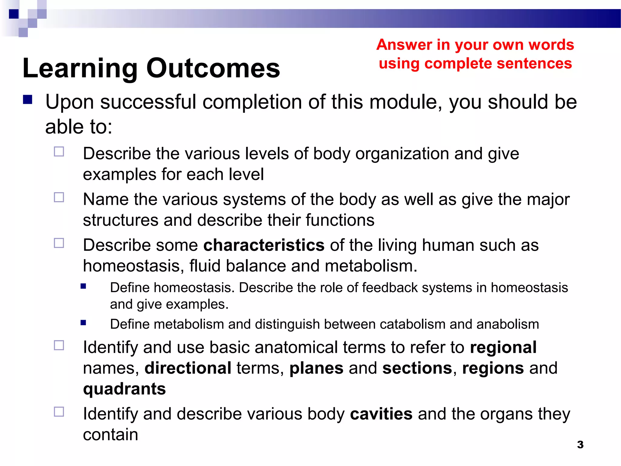 2 organization of the human body | PPT