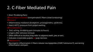 origin of pulpal pain changes in nerve function .pptx
