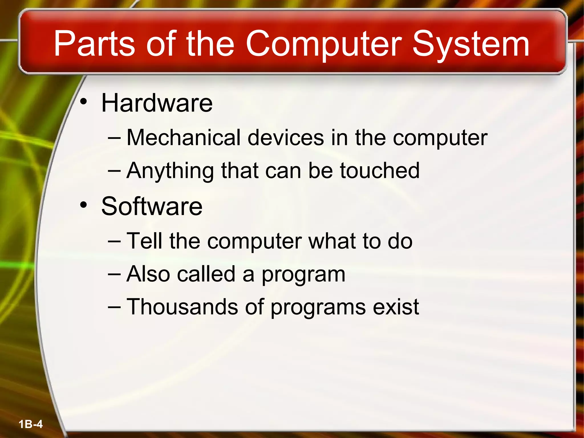 2 parts of computers | PPT