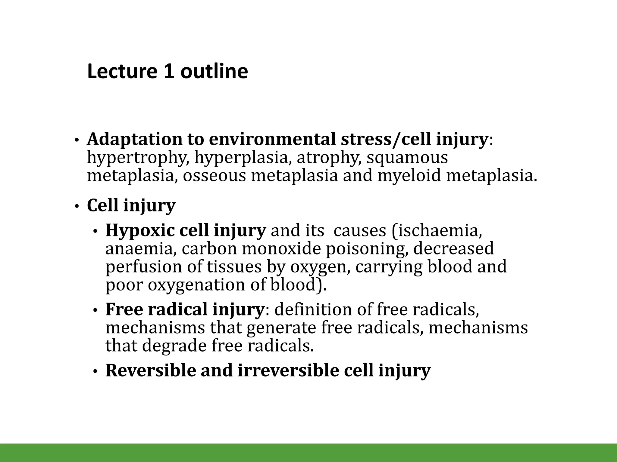 2- Pathology CELL INJURY L1 Medical Sept 2020.ppt