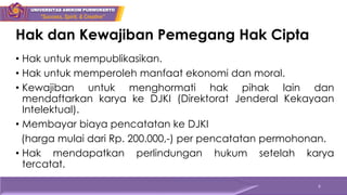 Karya Hak Cipta dan Kekayaan Intelektual | PPT
