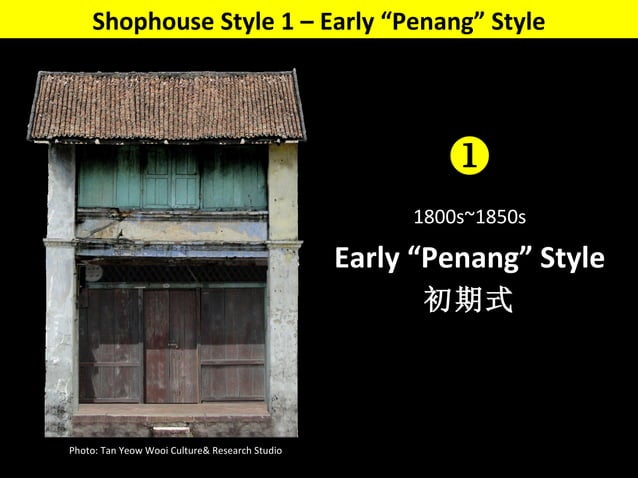 Penang Shophouse Styles | PPT
