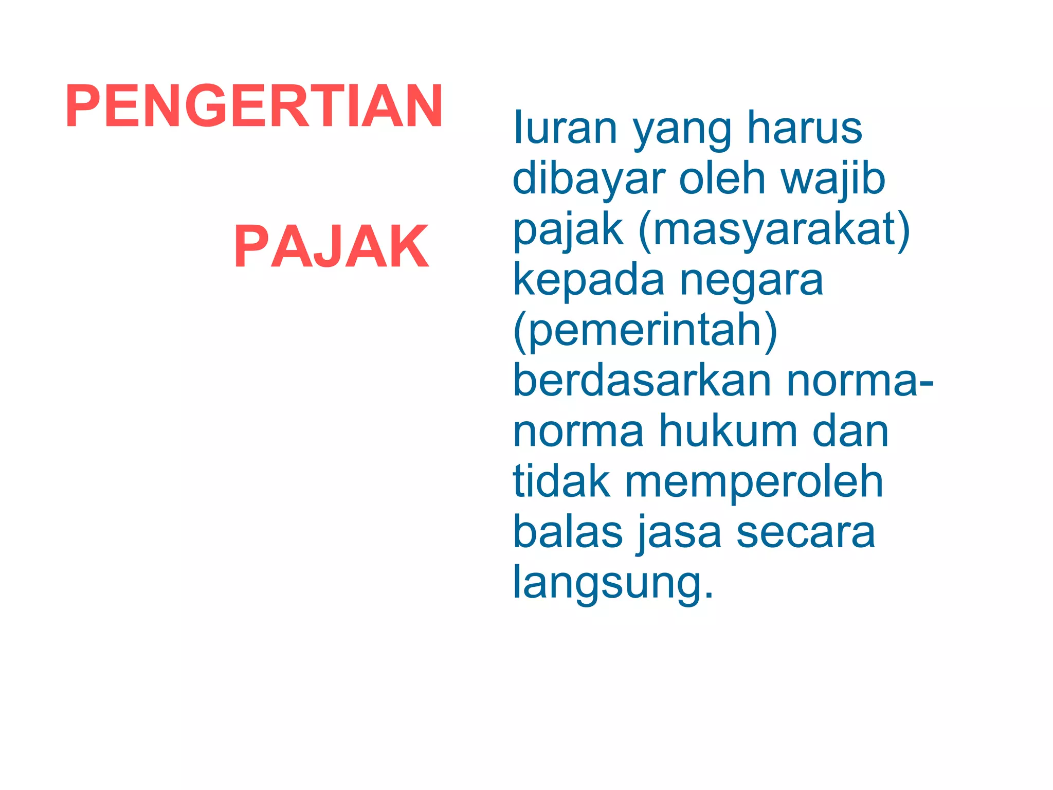 2 pengertian dan jenis pajak | PPT