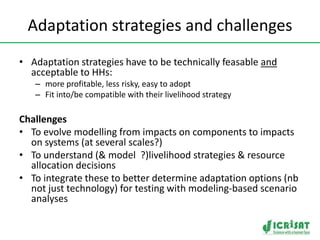 Climate change impacts on adaptive capacity and livelihoods - Peter ...