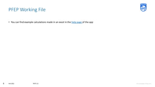 PFEP Calculation User Guide.pptx to work | PPT