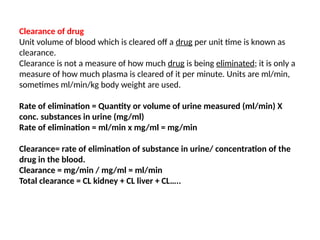 2-Pharmacokinetics (2).pptx234567890qwertyuio | PPTX