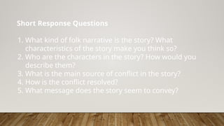 The Philippine Folk Narratives Literature | PPTX