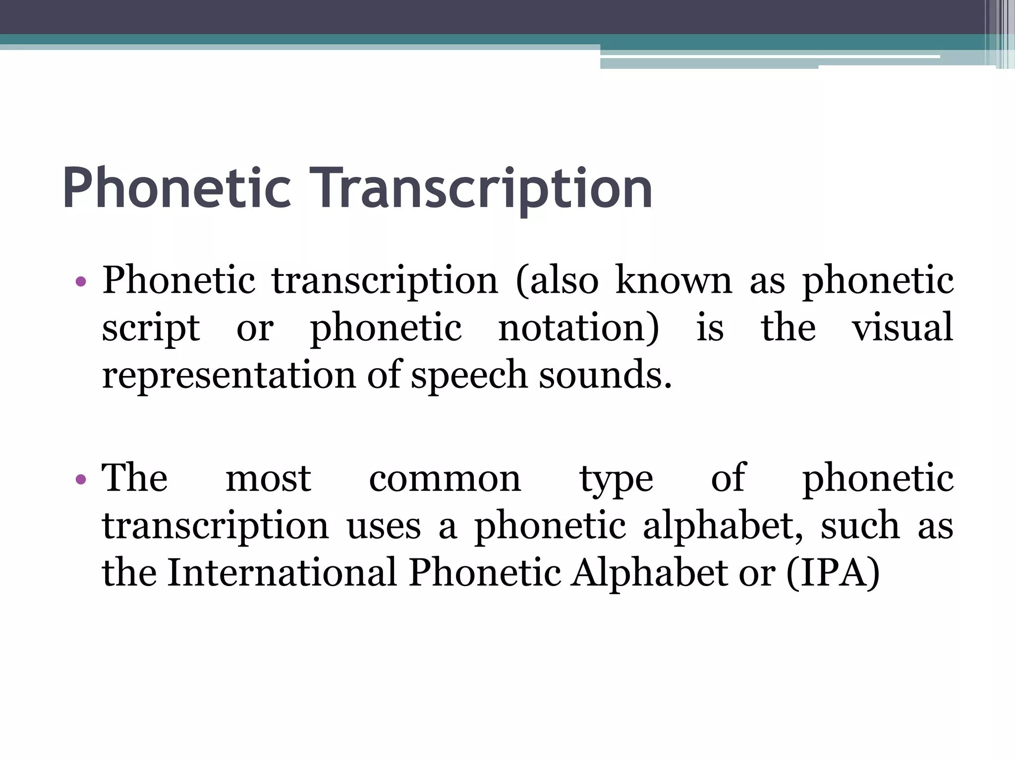 Introduction to Phonetics and Phonology | PPTX
