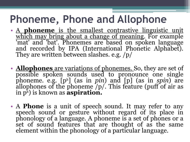 Introduction to Phonetics and Phonology | PPTX