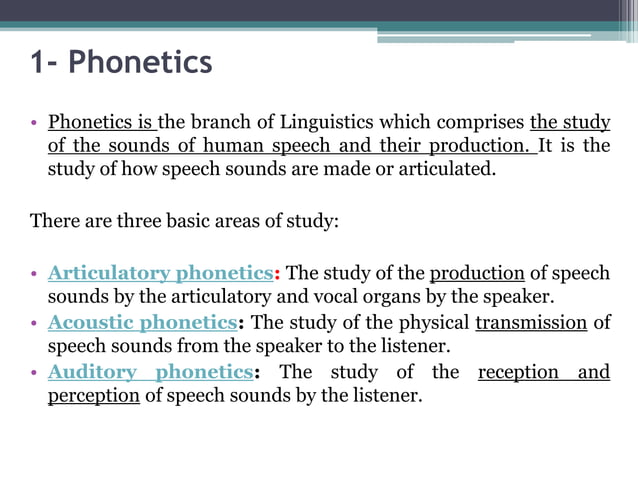 Introduction to Phonetics and Phonology | PPTX