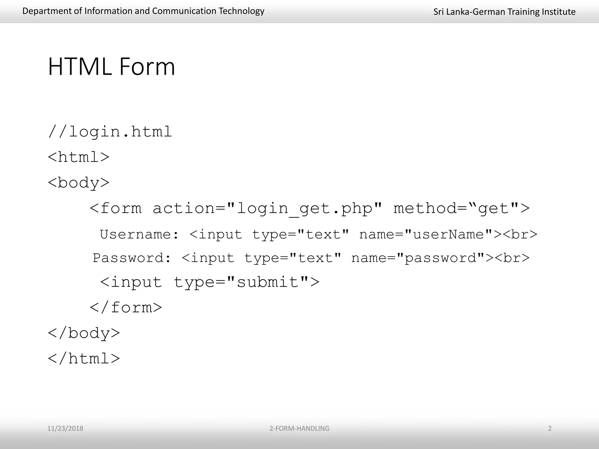 Php Form Handling Pptx Web Development Internet
