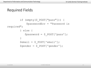PHP Form Handling | PPTX
