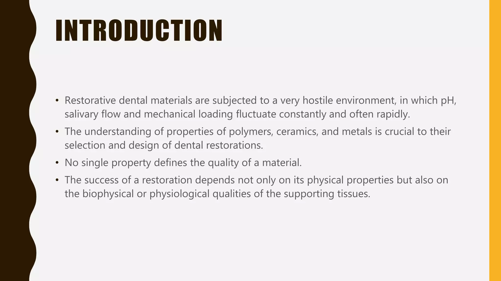 Physical properties of dental materials | PPTX | Oral care | Personal Care