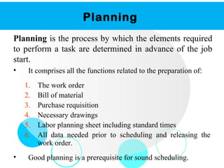 Planning and Schedulling "MANAGEMENT Skill" TRAINING | PPT