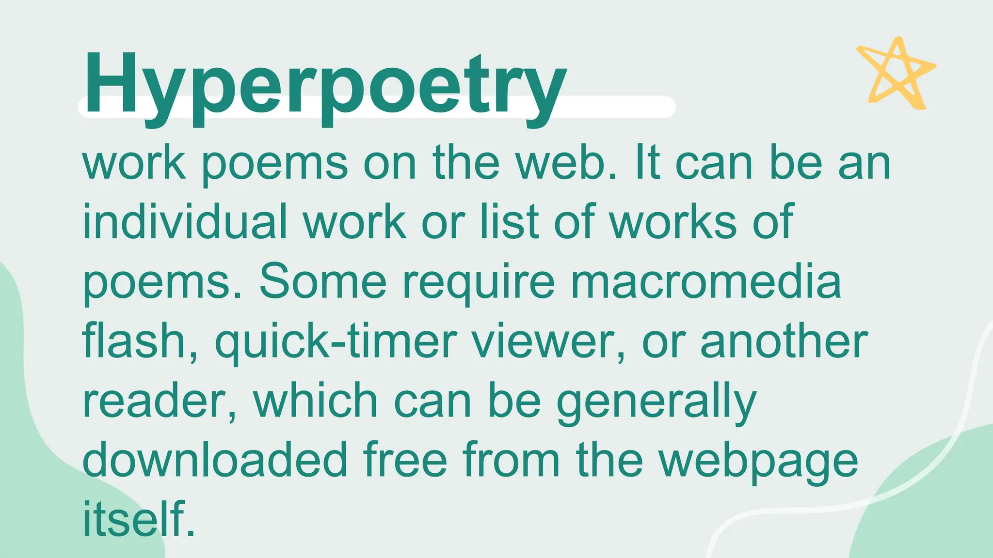 21st Century Literature-Poetry and Hyperpoetry .pptx