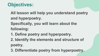 21st Century Literature-Poetry and Hyperpoetry .pptx