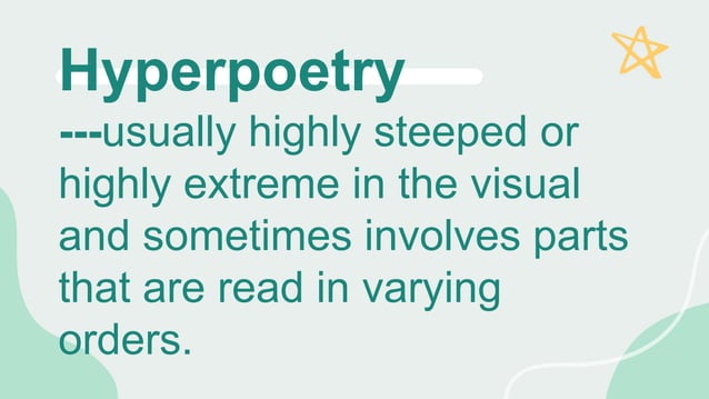 21st Century Literature-Poetry and Hyperpoetry .pptx | Poetry | Books ...
