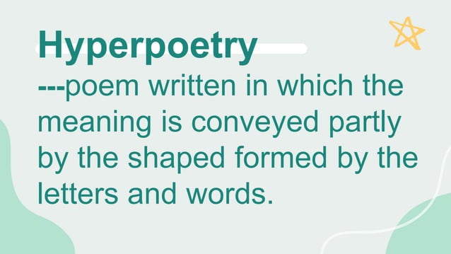 21st Century Literature-Poetry and Hyperpoetry .pptx | Poetry | Books ...