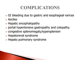 portalhypertension | PPTX | Blood Disorders | Diseases and Conditions