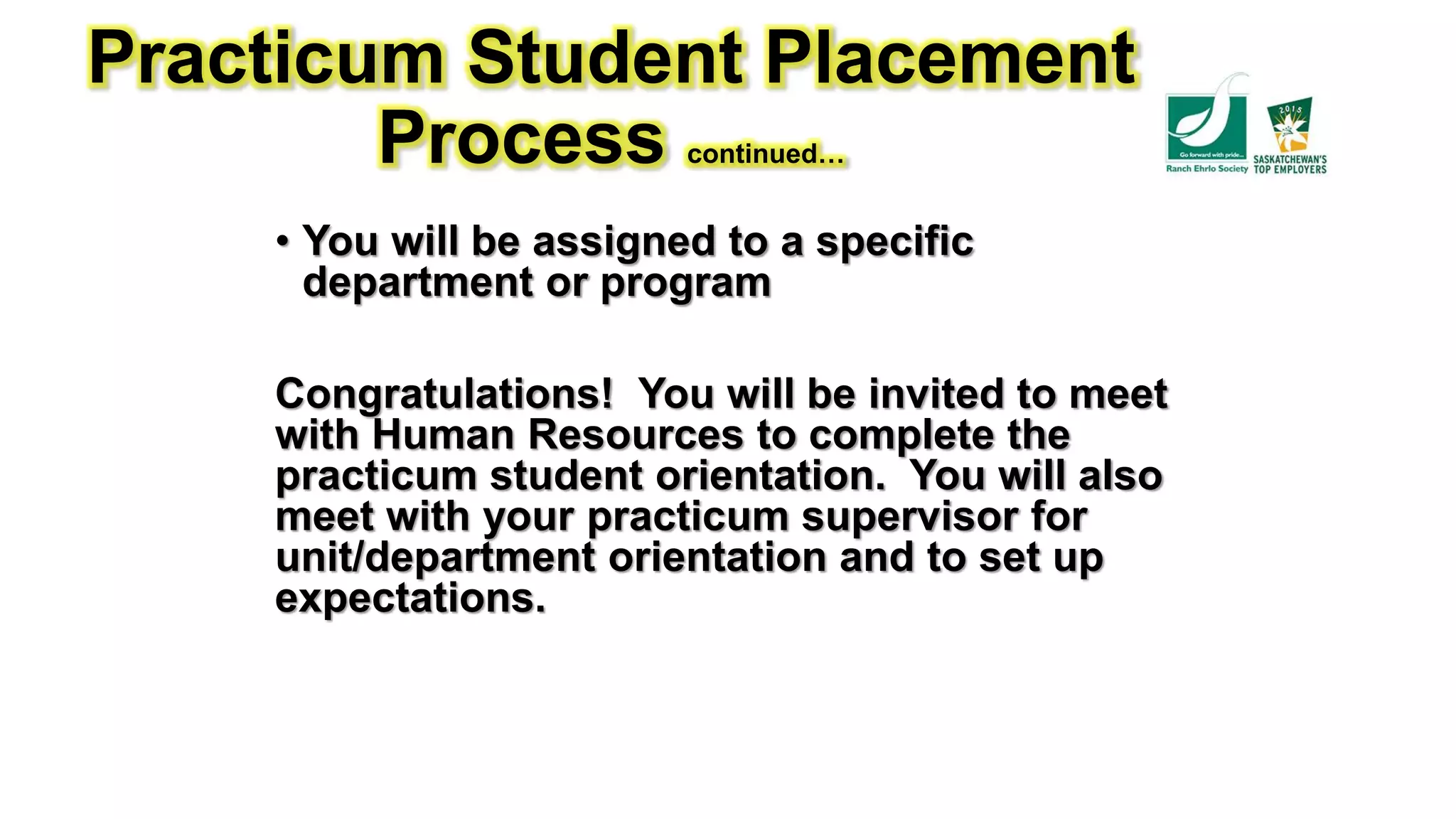 Practicum student placement process_new | PPT