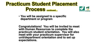 Practicum student placement process_new | PPT