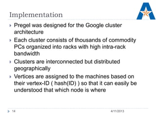 PREGEL a system for large scale graph processing | PPTX
