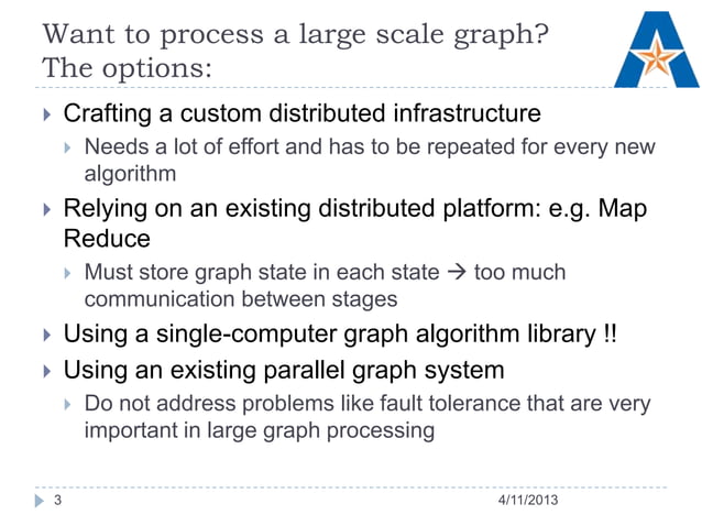 PREGEL a system for large scale graph processing