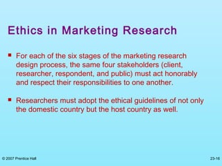 Chapter 23 Marketing Research Malhotra | PPT