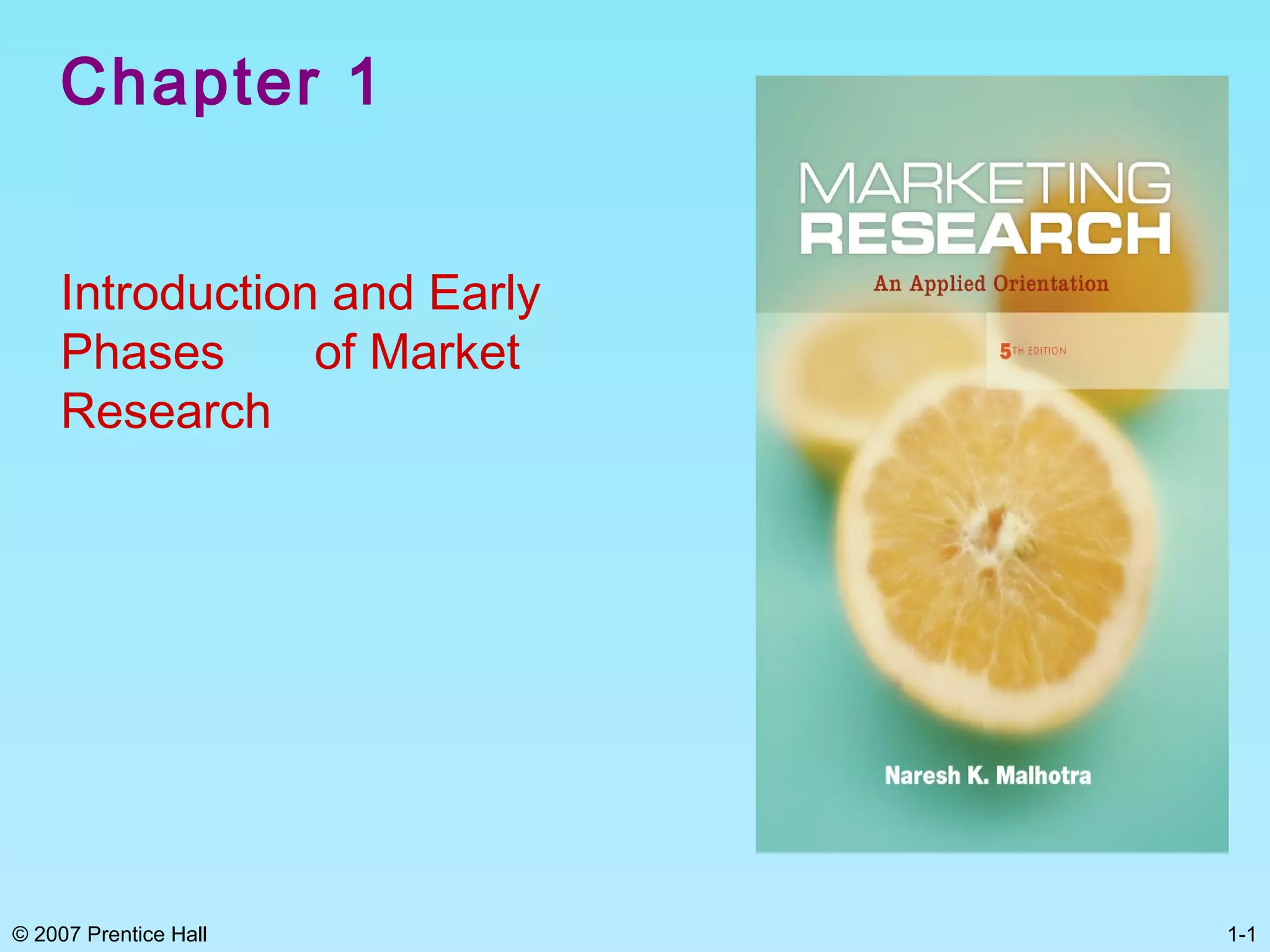 Chapter 1 Marketing Research Malhotra | PPT